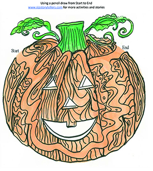 FREE - Halloween Pumpkin Maze | SLP Storytellers